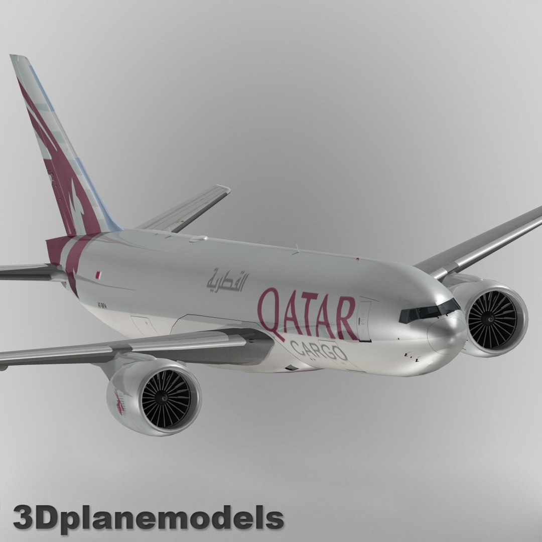 3d boeing 777-200f cargo