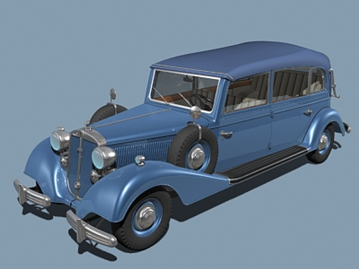 3d model horch 830bl car closed