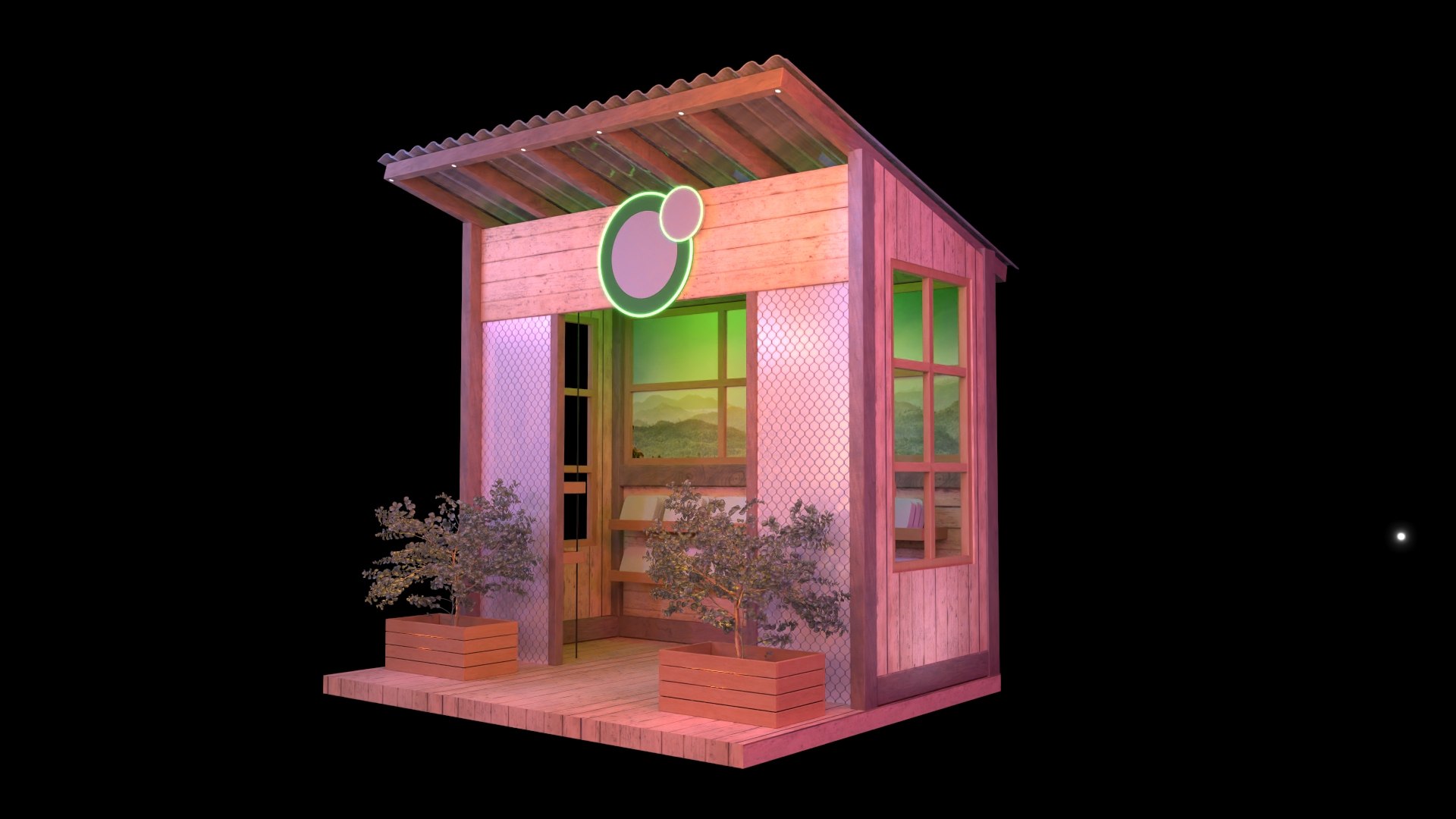 Orchard booth 3D model - TurboSquid 2163990