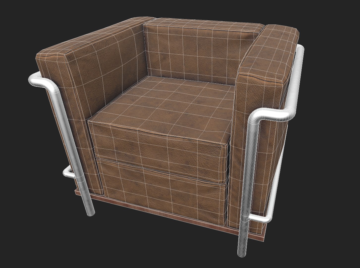 3d model armchair ready unity