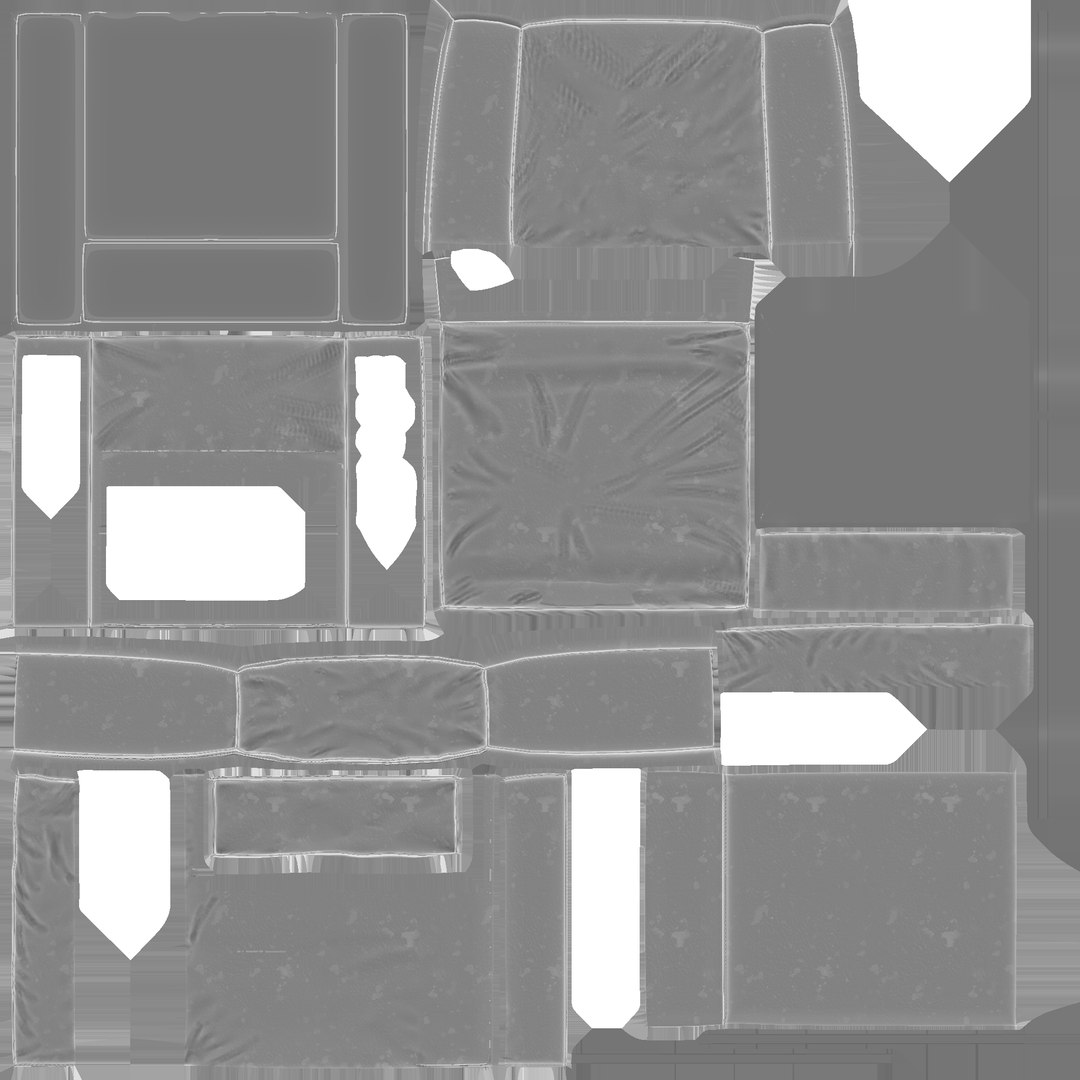 3d model armchair ready unity