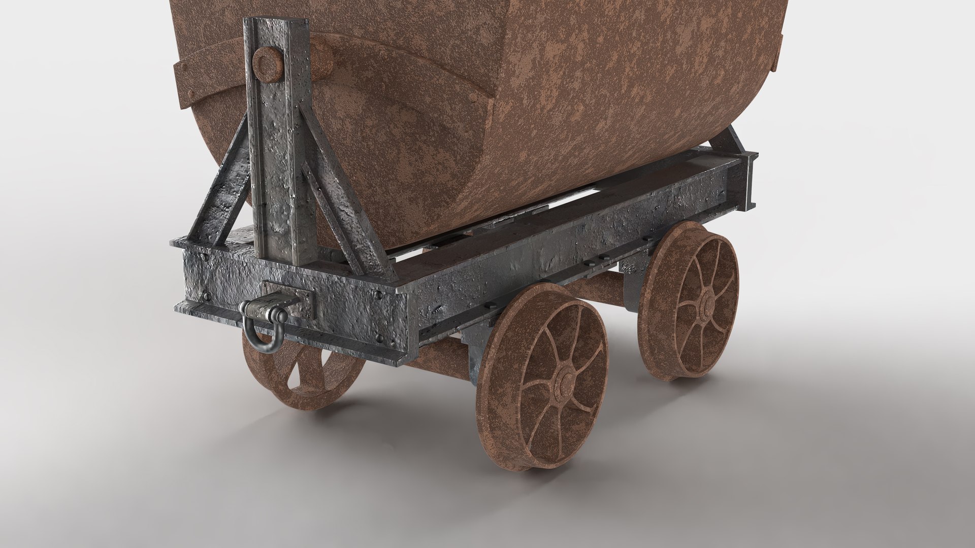 3D Rusty Coal Path - TurboSquid 2284823