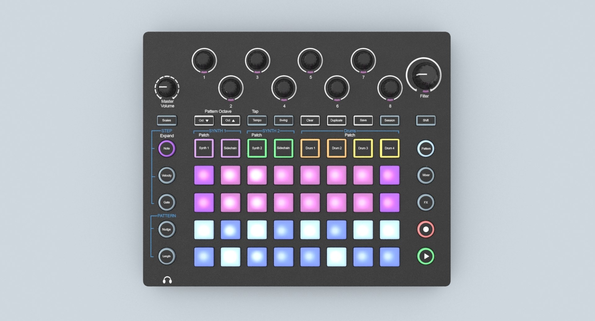 Dj-sample-box 3D model - TurboSquid 1324279