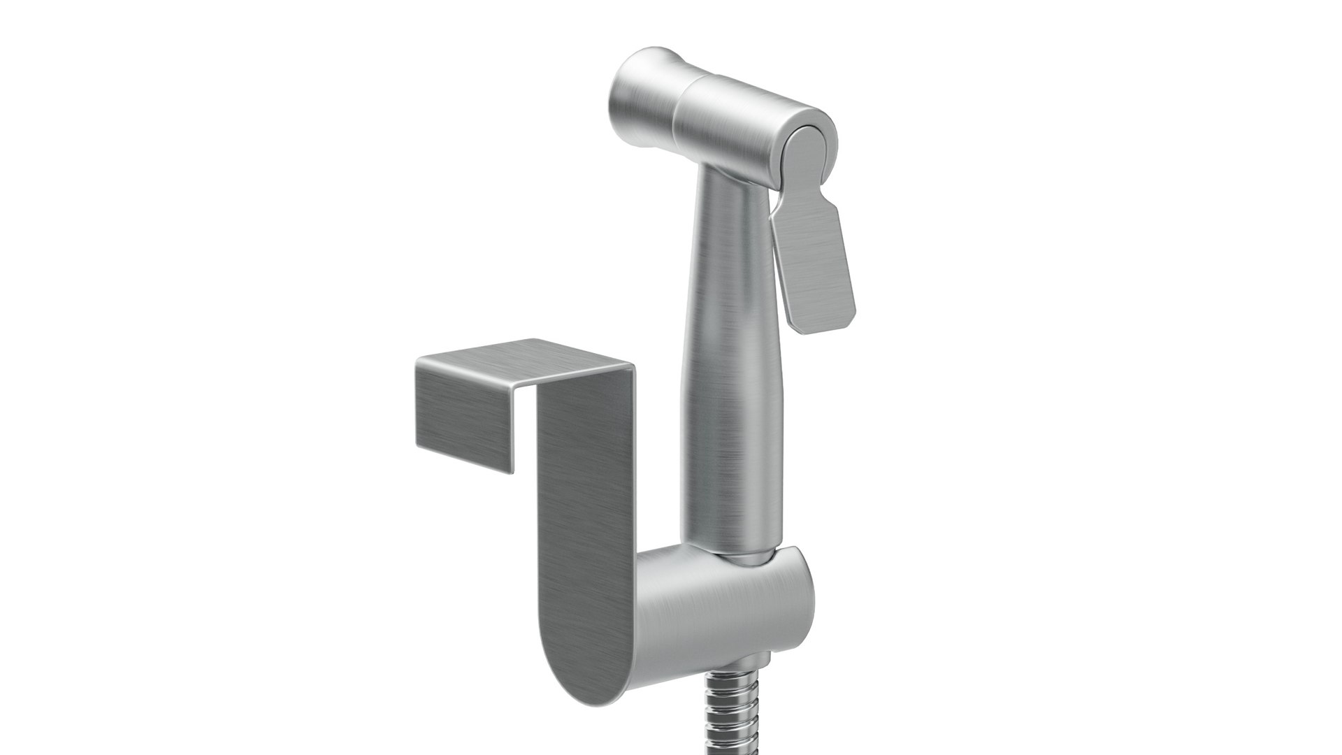 3D Toilet Tank Mounted Black Handheld Bidet Sprayer Model - TurboSquid ...