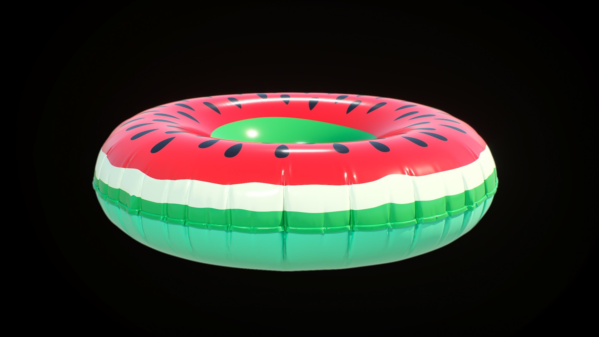 3D Watermelon Swimming Ring - TurboSquid 1760224