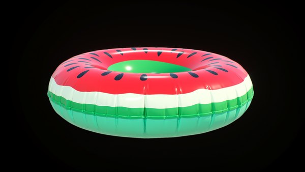 3D Watermelon Swimming Ring - TurboSquid 1760224