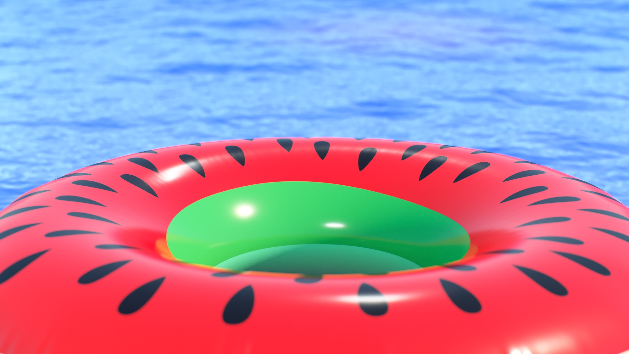 3D Watermelon Swimming Ring - TurboSquid 1760224