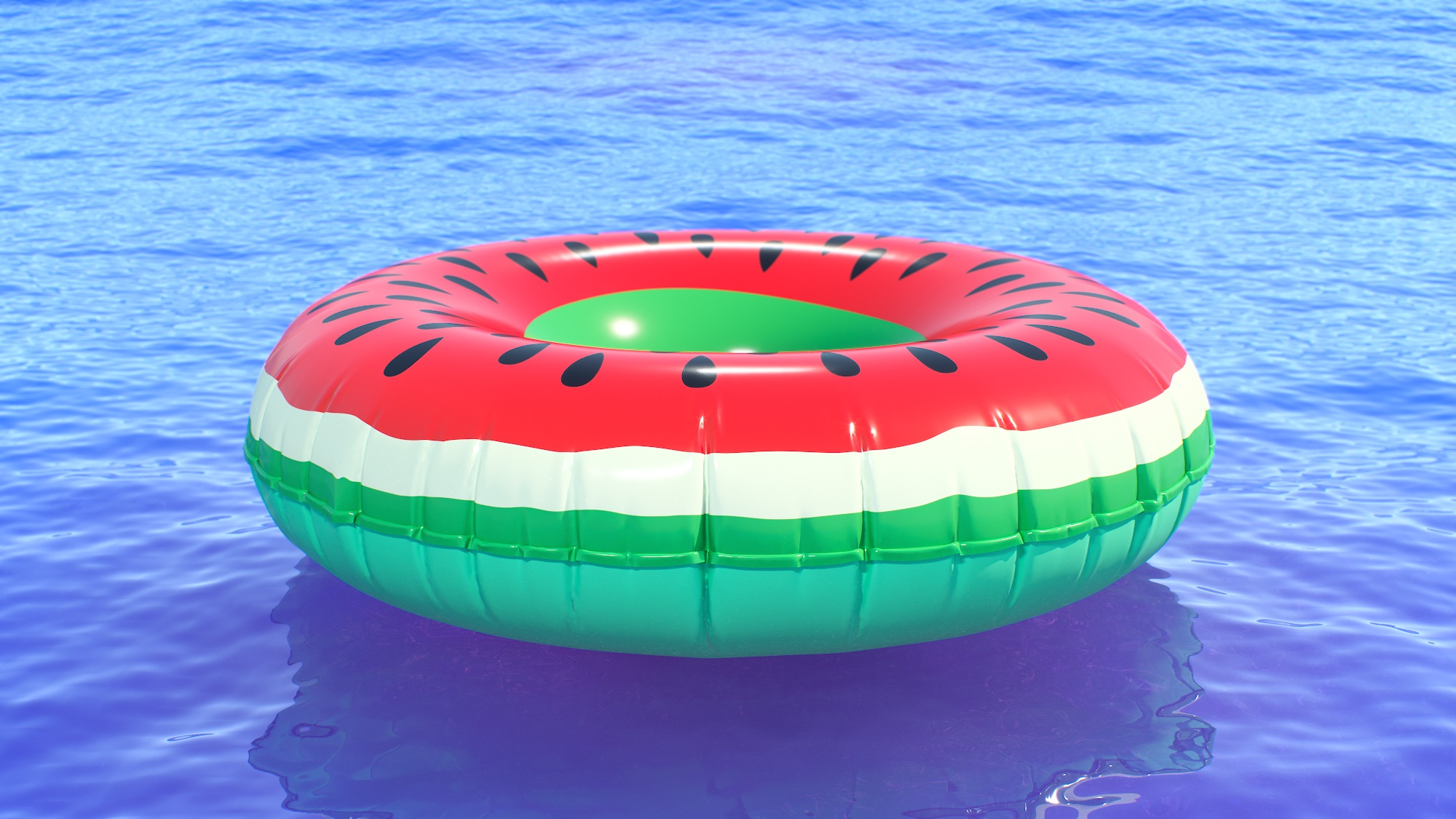 3D Watermelon Swimming Ring - TurboSquid 1760224