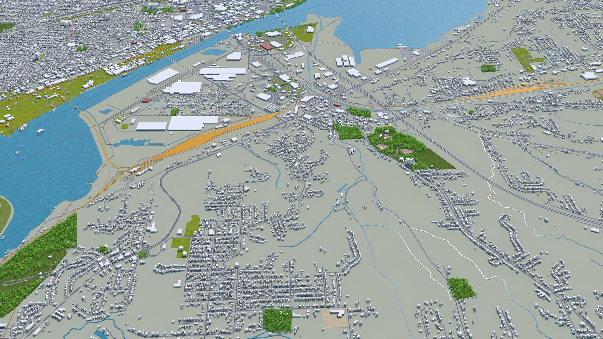 3D Model Peoria Illinois USA - TurboSquid 1720502
