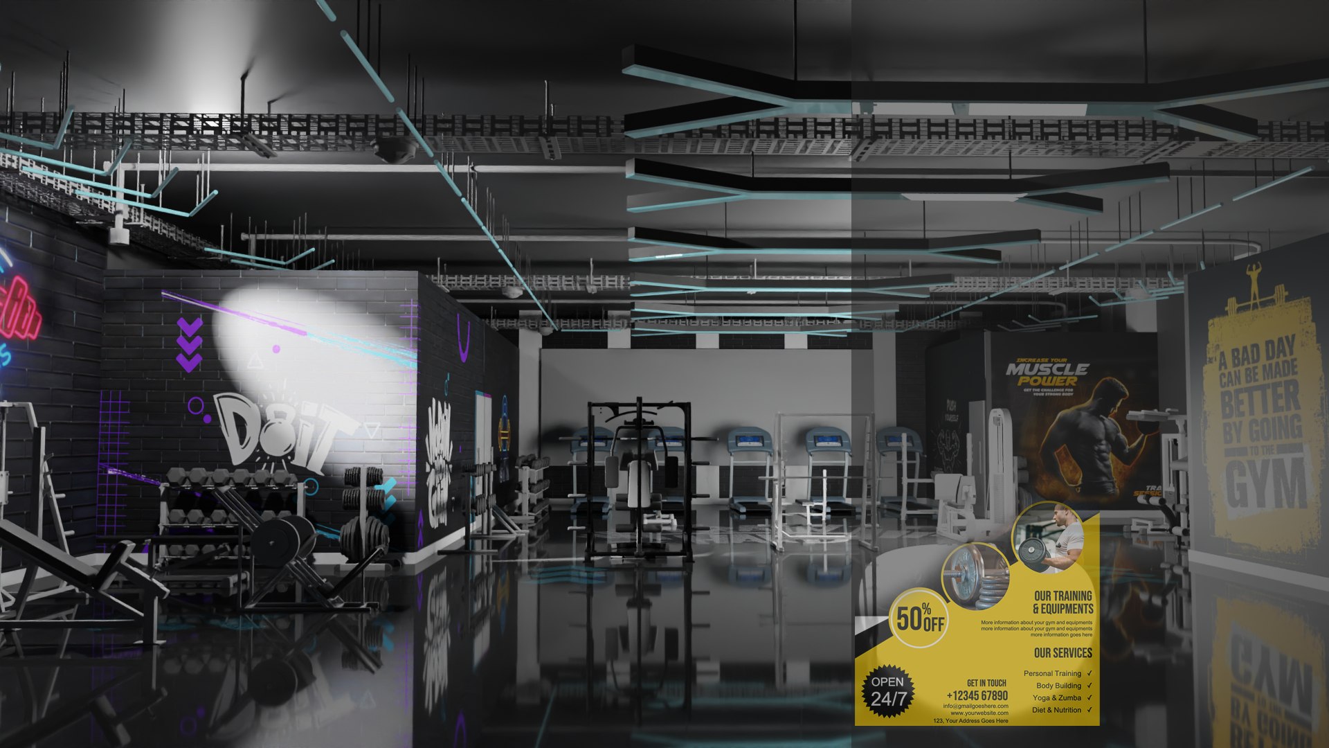 Full Gym -full Details - New Design 3D - TurboSquid 1953577