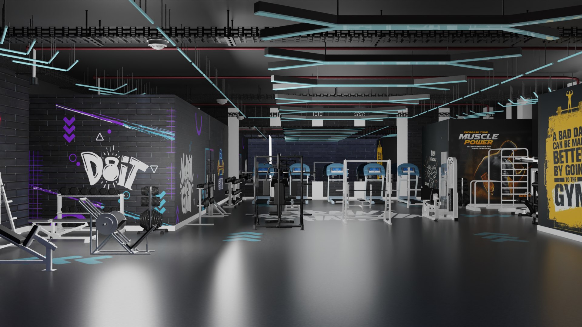 Full Gym -full Details - New Design 3D - TurboSquid 1953577