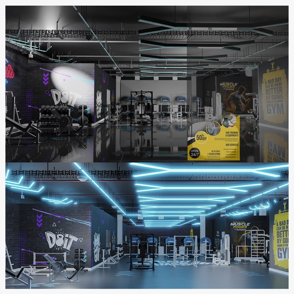 Blender Gym Models | TurboSquid