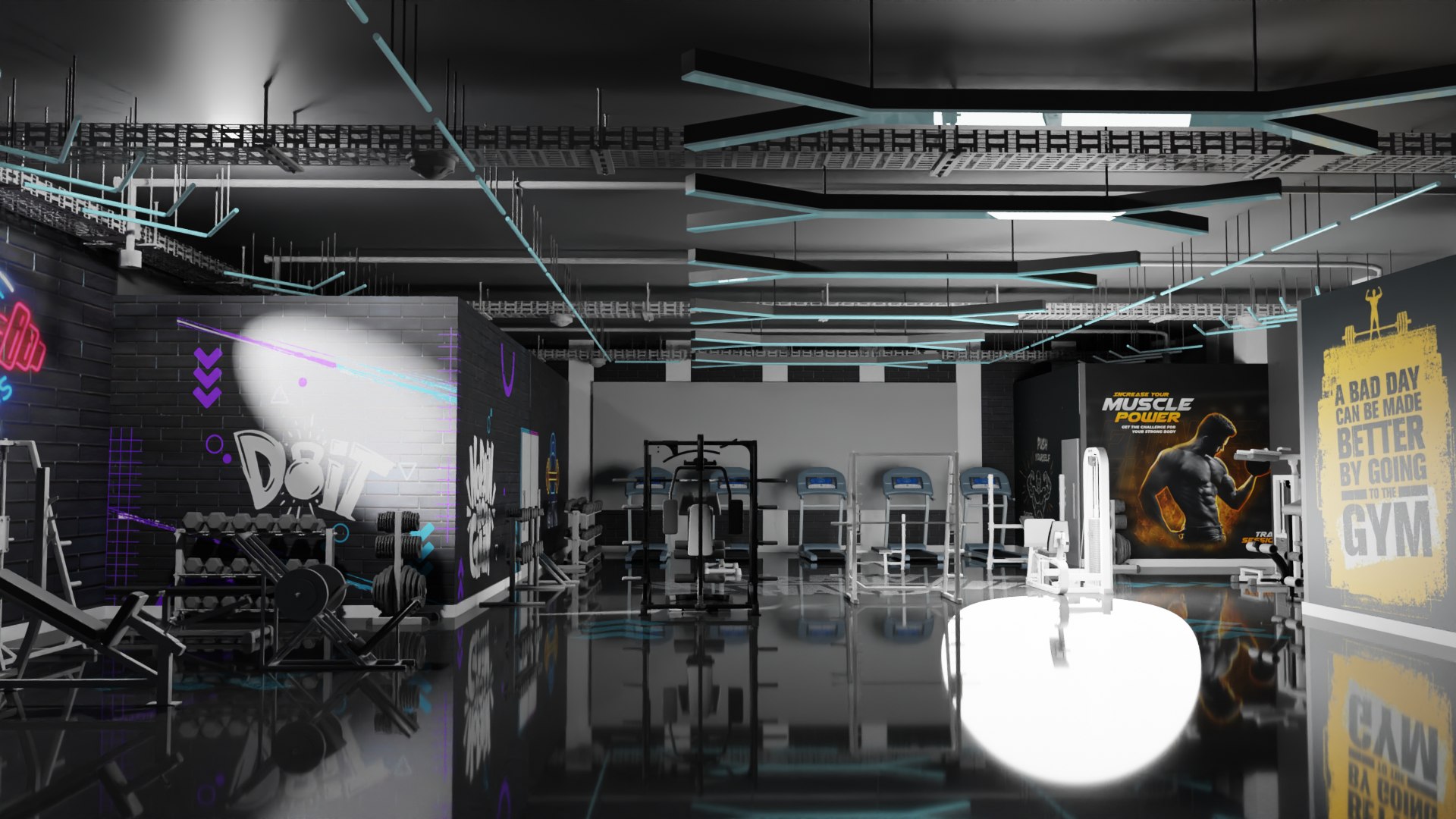 Full Gym -full Details - New Design 3D - TurboSquid 1953577