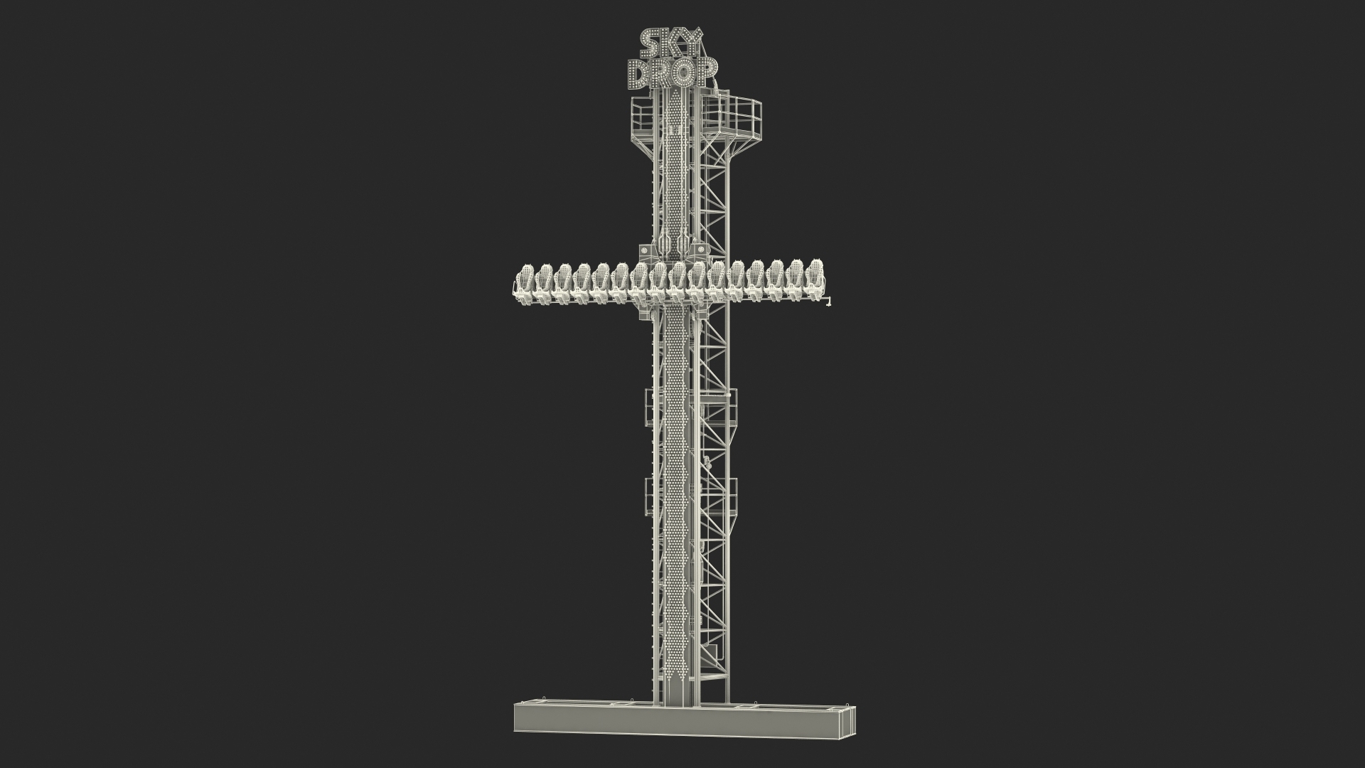 Sky Drop Tower 3D Model - TurboSquid 1872840
