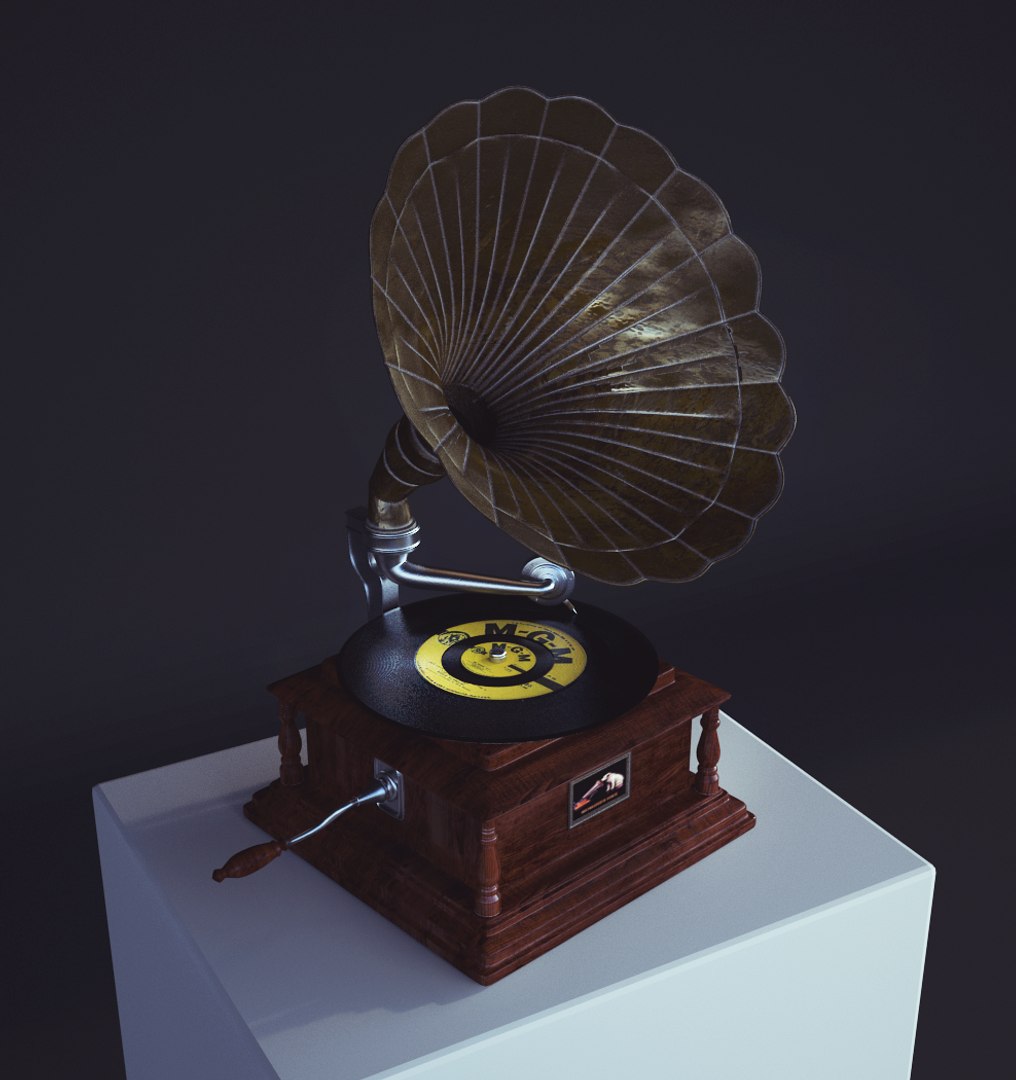3d Gramophone Model