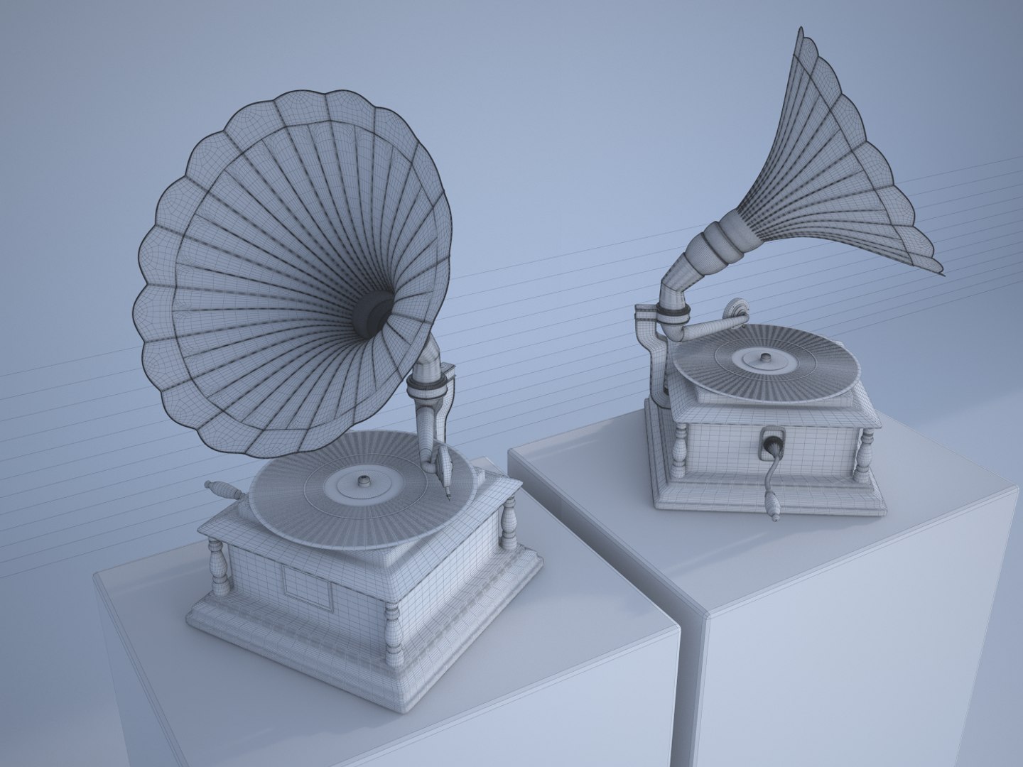 3d Gramophone Model