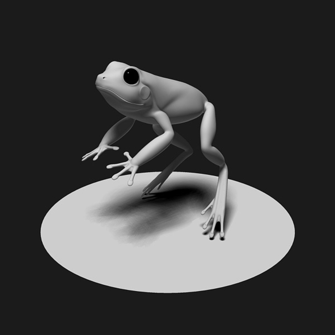 3D FBX frog