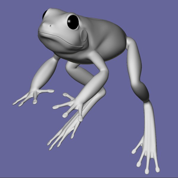 3D FBX frog