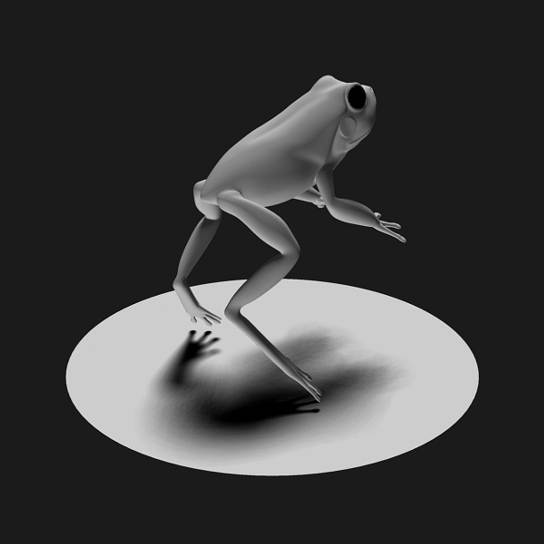 3D FBX frog
