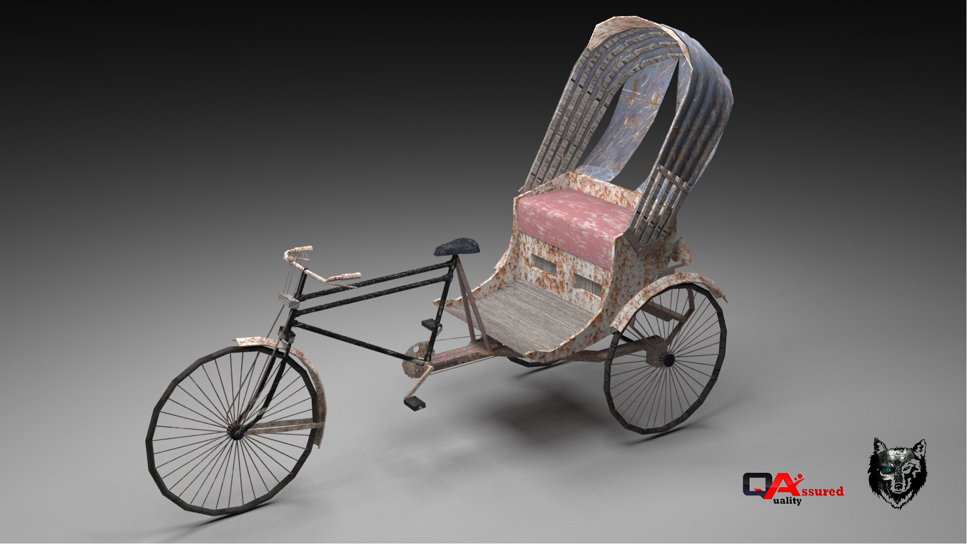 3d Asian Rickshaw