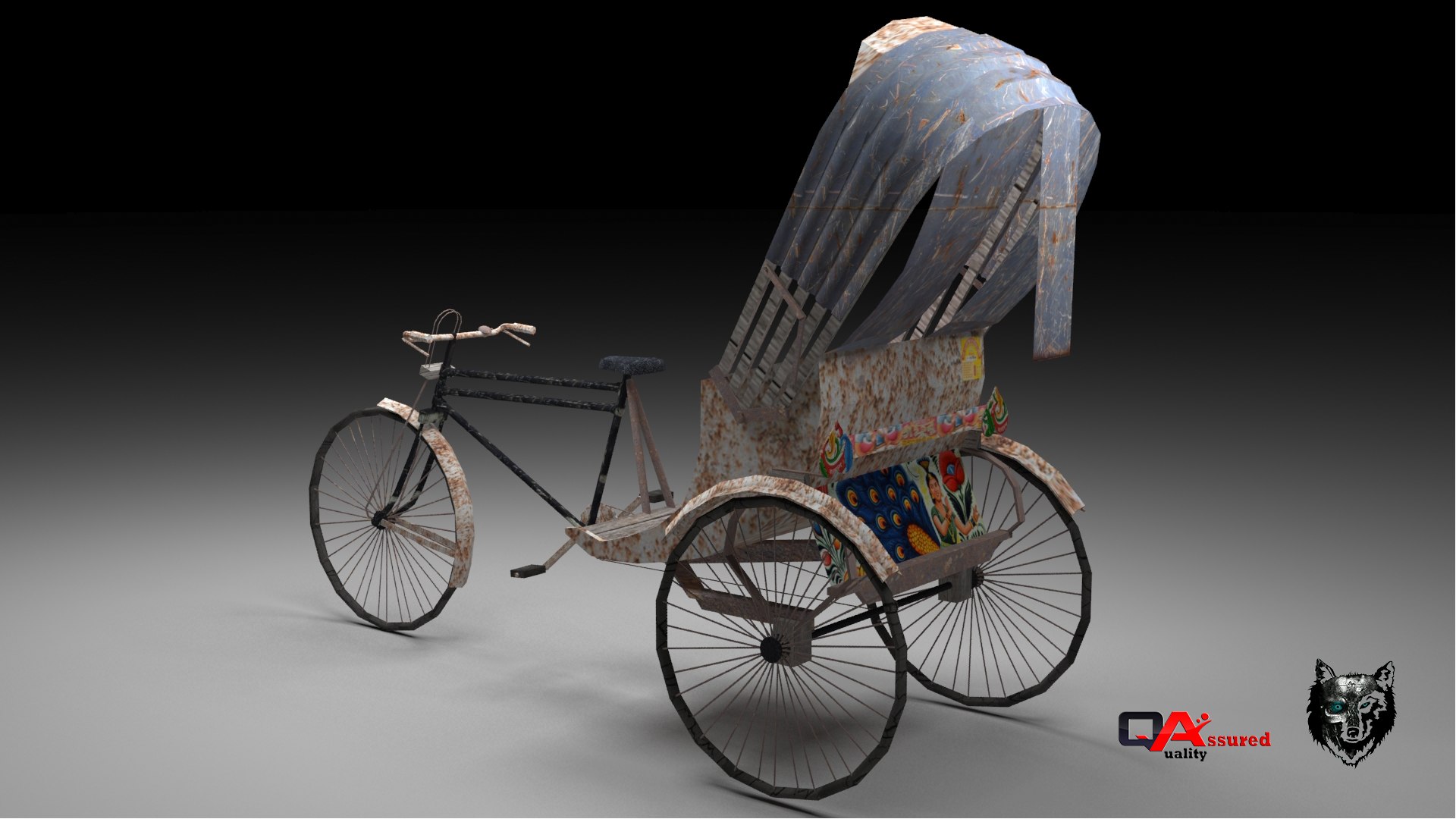 3d Asian Rickshaw