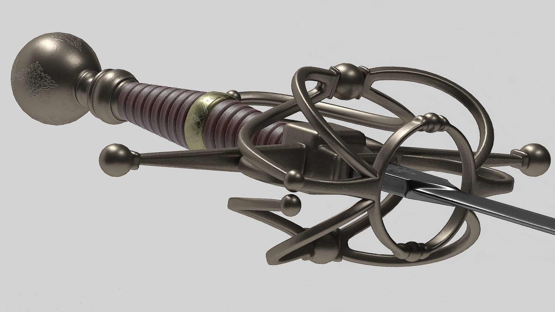 Realistic Rapier 3D - TurboSquid 1245232