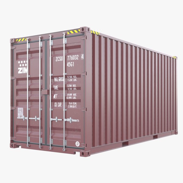 20-Fuß-Container mit Innen- und Rigged-Türen 3D-Modell - TurboSquid 1965651
