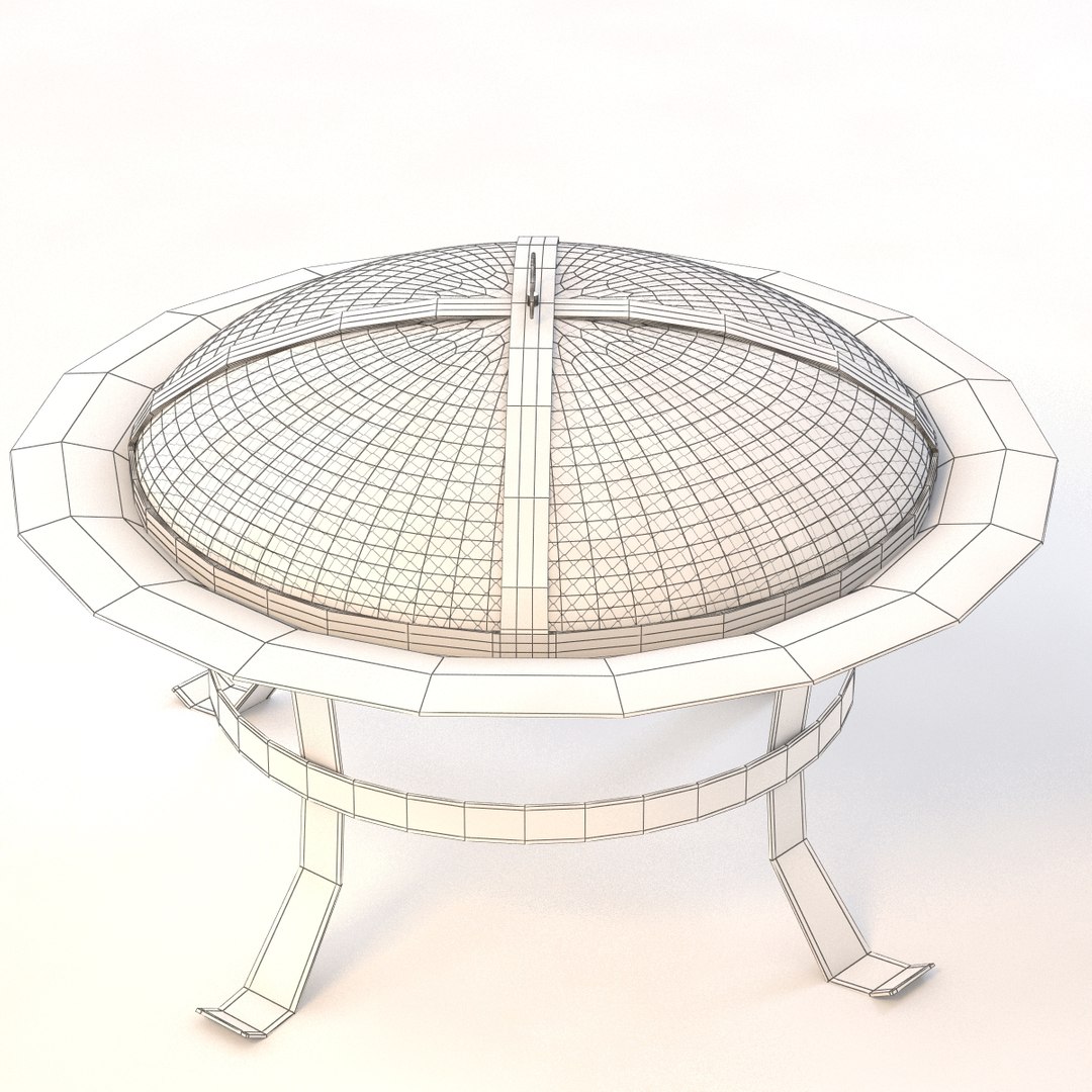 fire-pit 3d max