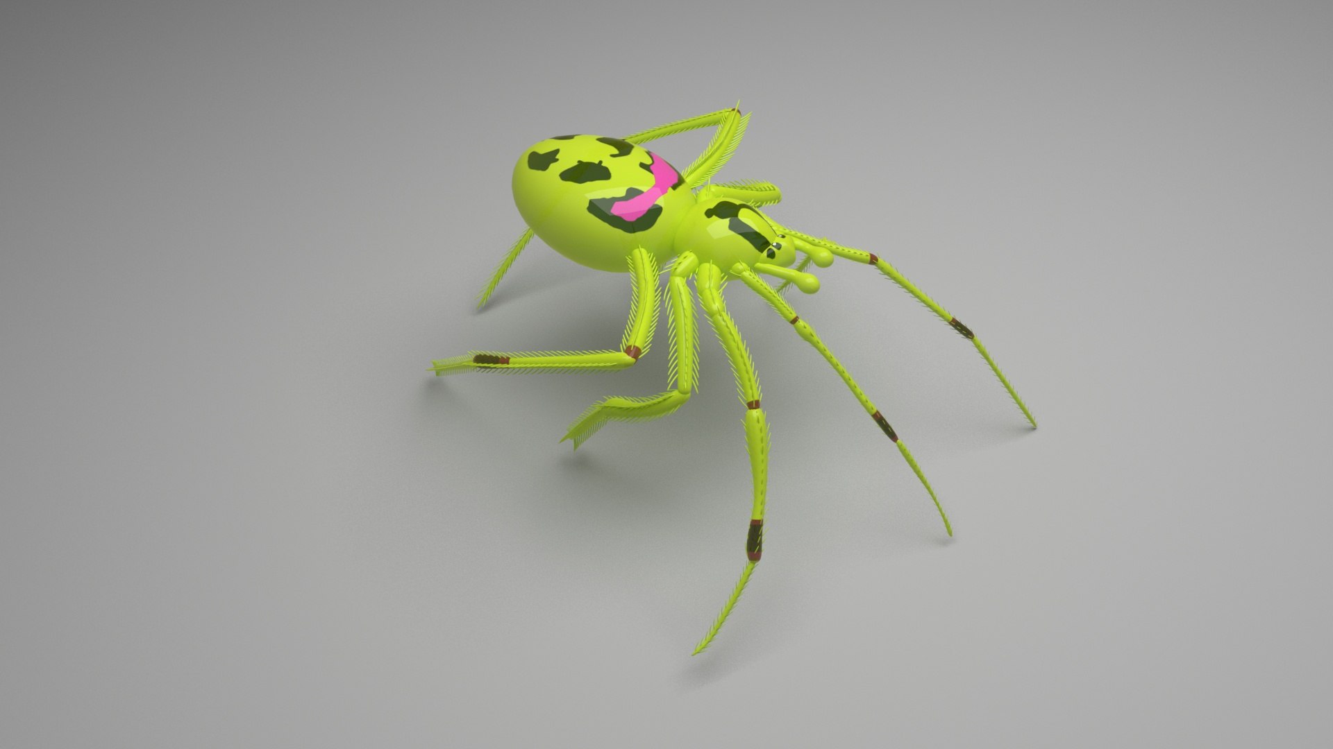 3D Happy Face Spider - TurboSquid 2303967