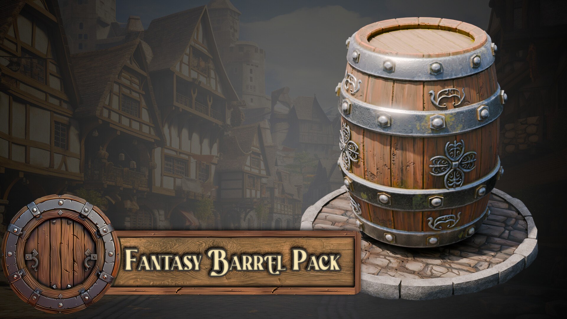3D Model Fantasy Barrels Massive Pack - TurboSquid 2245112