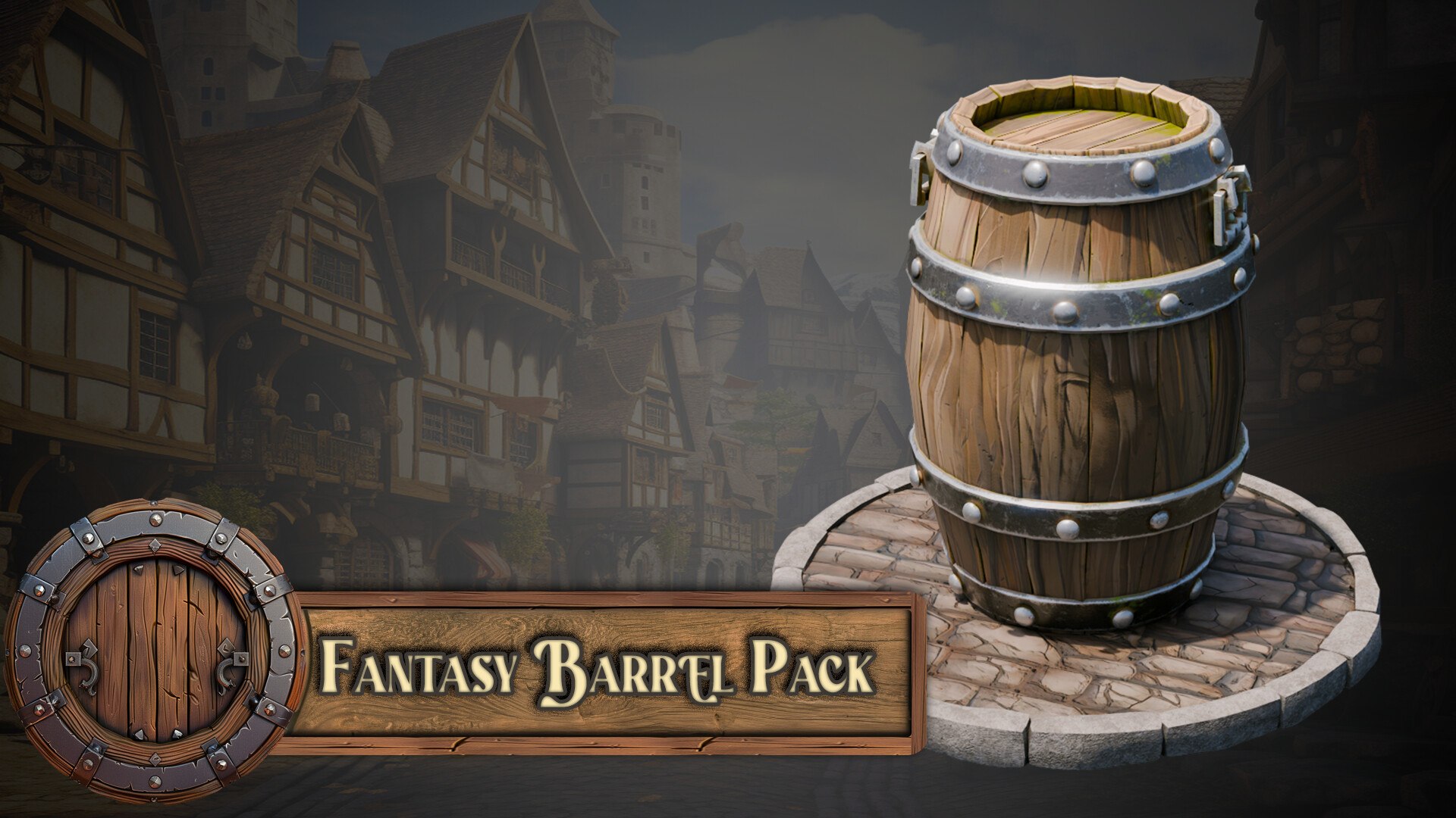 3D Model Fantasy Barrels Massive Pack - TurboSquid 2245112