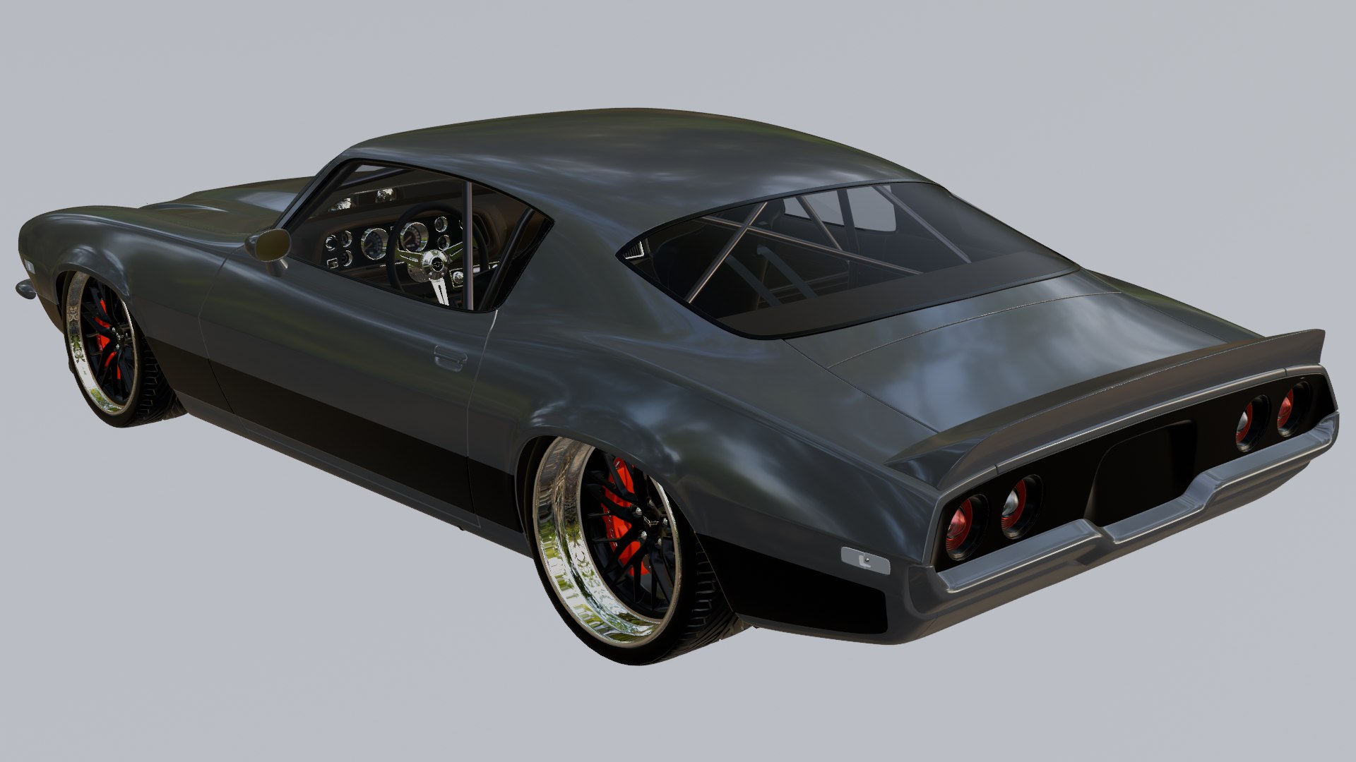 Chevrolet Camaro Pro Touring 1970 3D Model - TurboSquid 2296818
