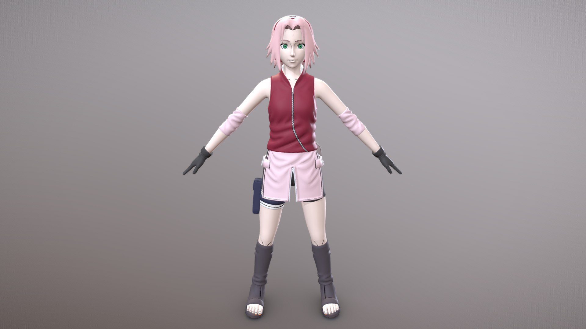 Sakura Haruno Uchiha - Naruto Character 3D Model - TurboSquid 2244898