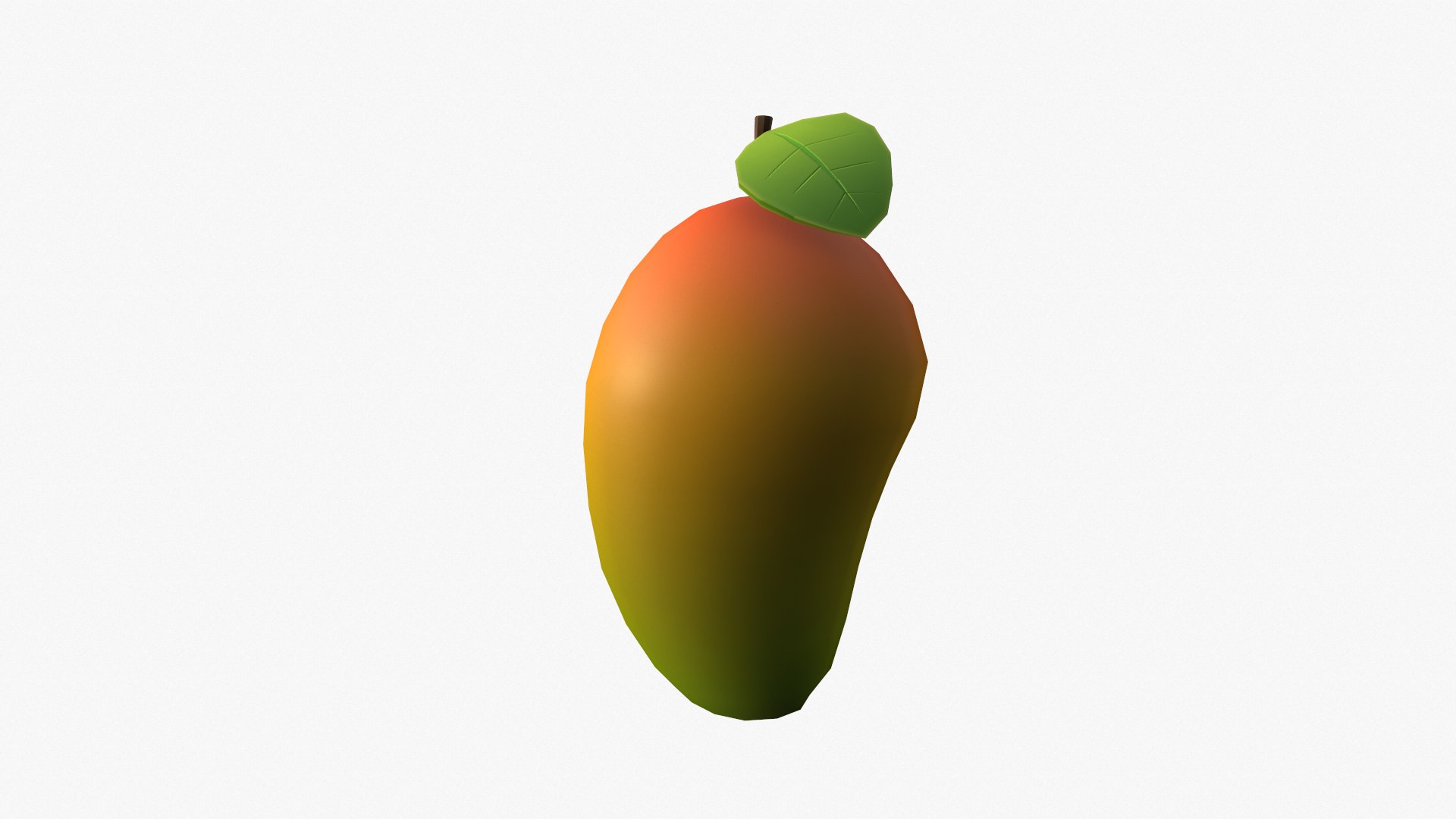 3D Model Cartoon Mango - TurboSquid 1916872