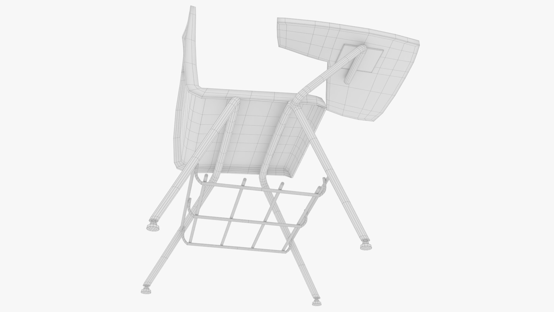 3D Model Student Chair School Desk - TurboSquid 1722049