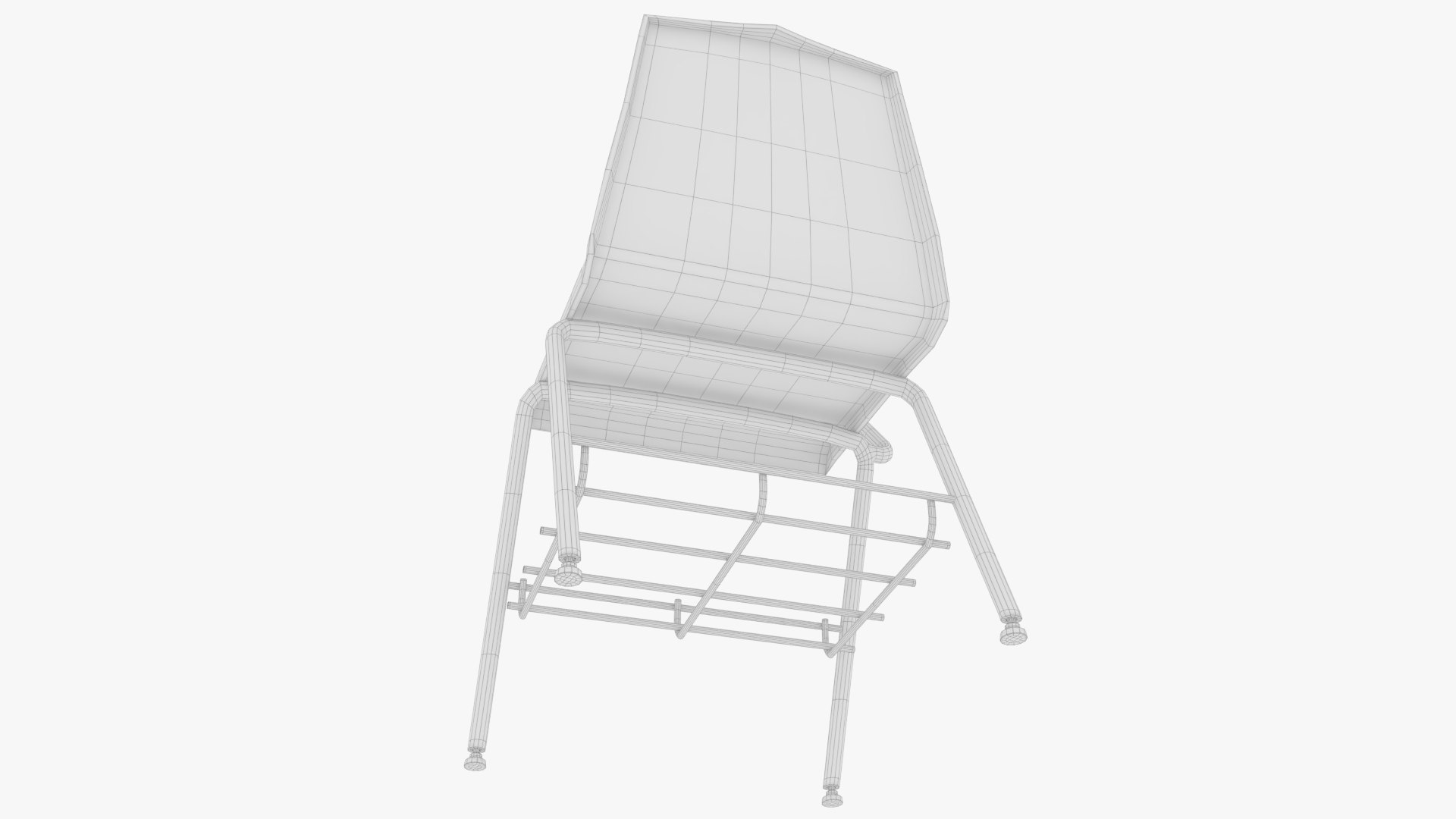 3D Model Student Chair School Desk - TurboSquid 1722049