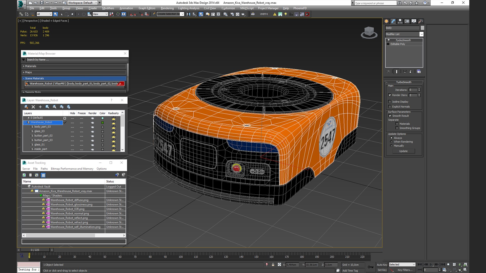 3D amazon kiva warehouse robot model - TurboSquid 1553072