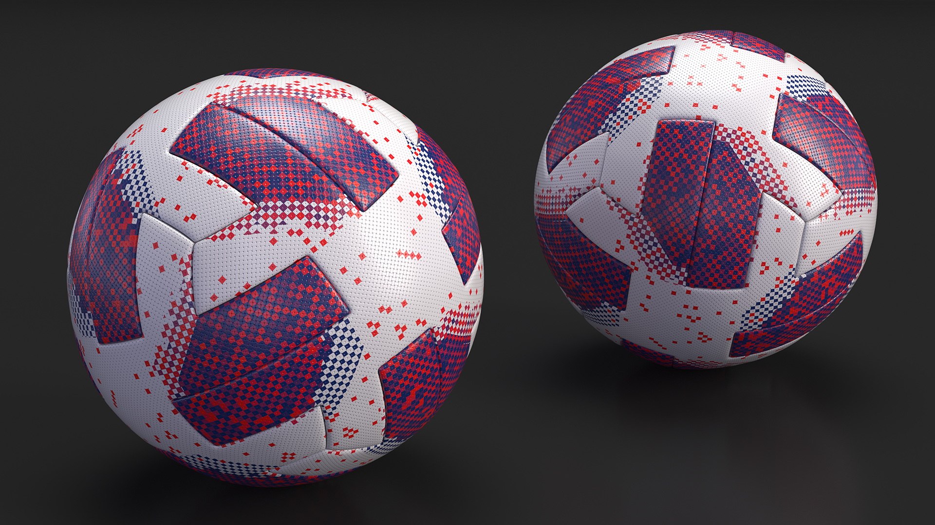 3D Digital Pixel Pattern Soccer Ball Model - TurboSquid 2054857