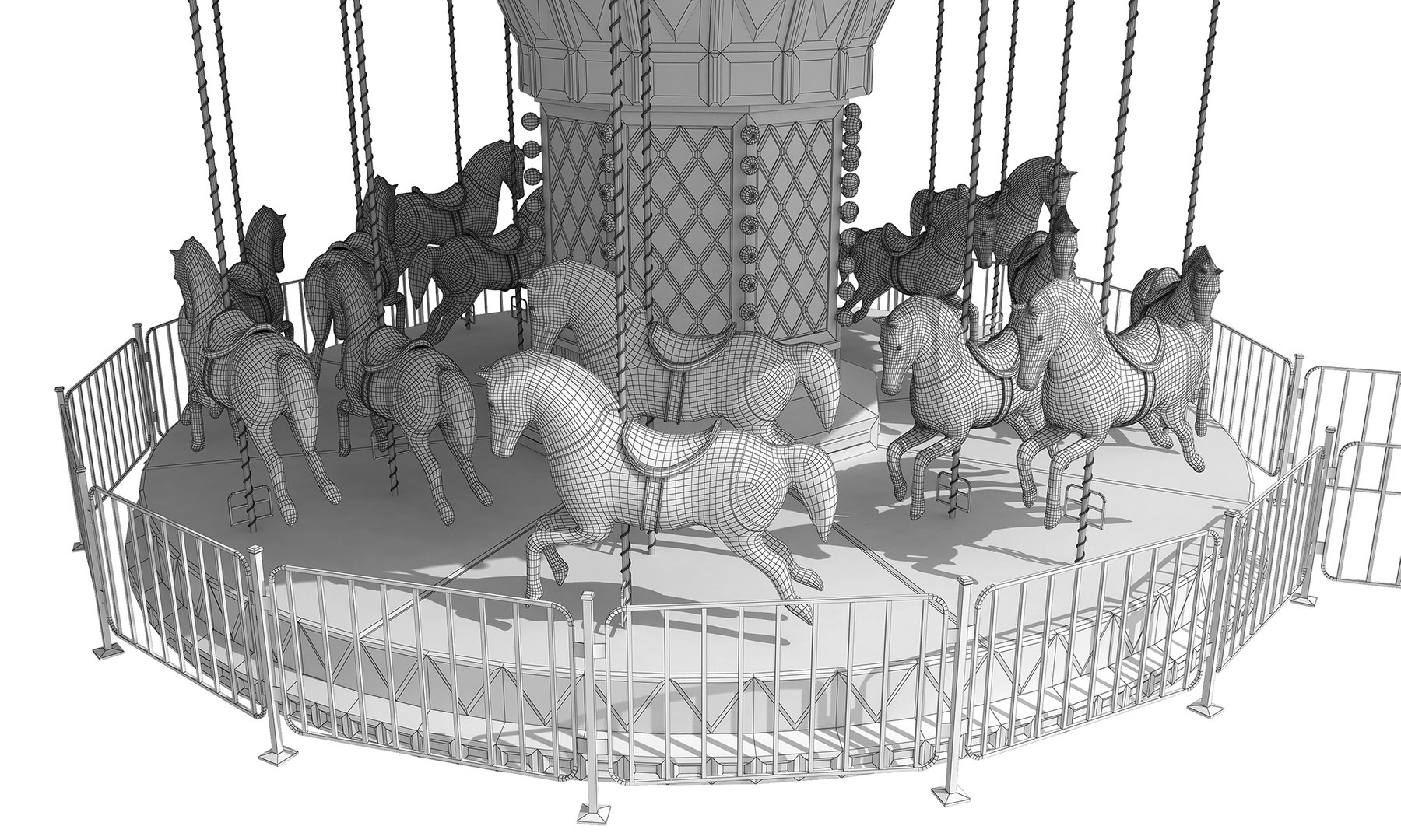 Carousel Ride 3D Model - TurboSquid 1347722