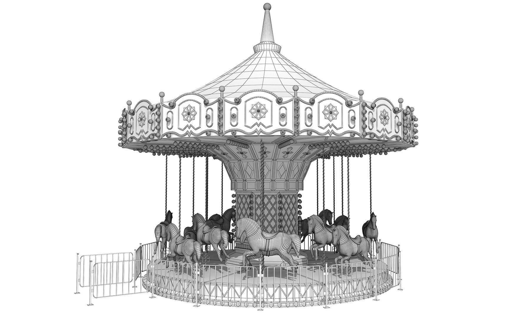 Carousel Ride 3D Model - TurboSquid 1347722