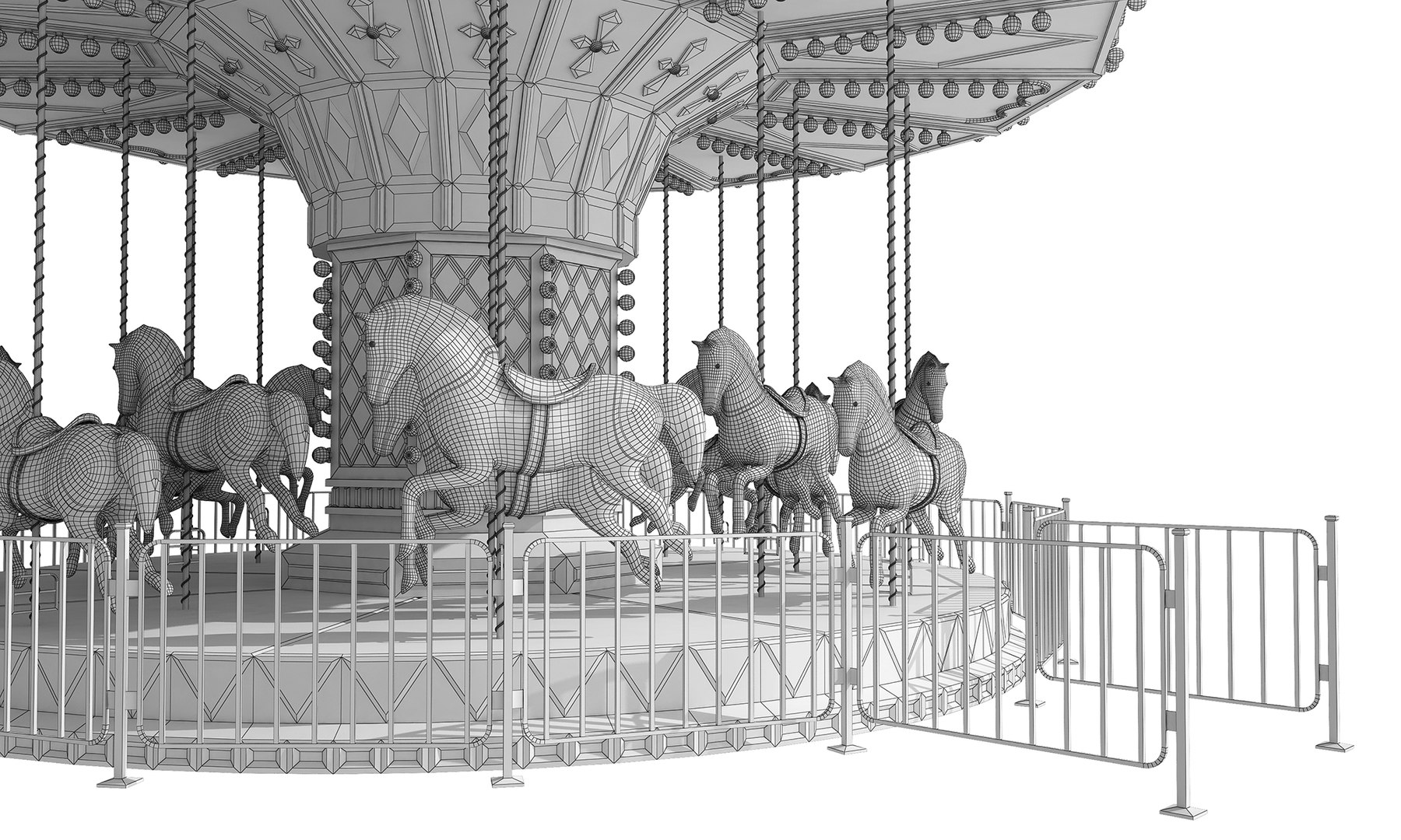 Carousel Ride 3D Model - TurboSquid 1347722