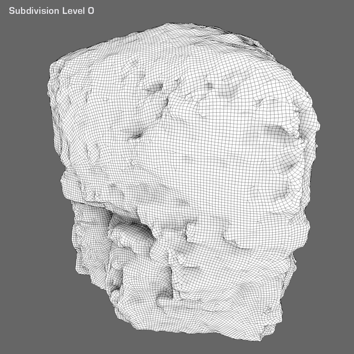 3d model of rock 02 scan