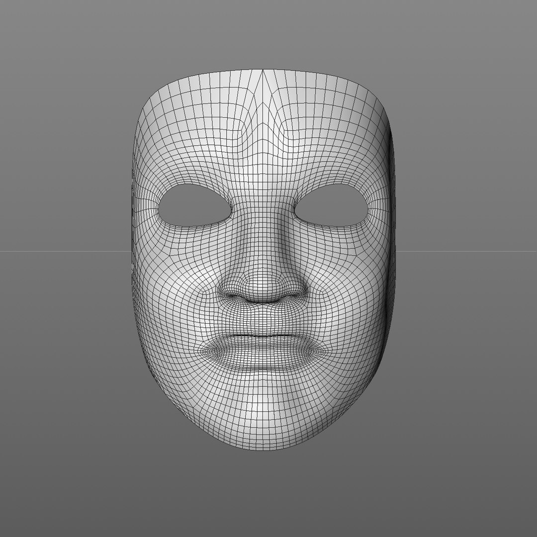 White Masks 3D Model - TurboSquid 1463702