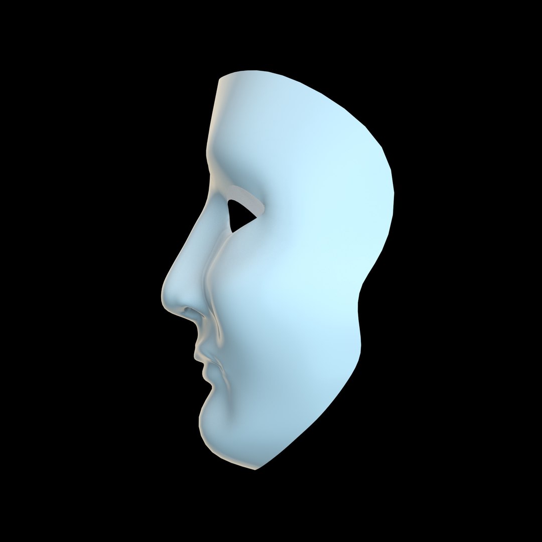 White Masks 3D Model - TurboSquid 1463702