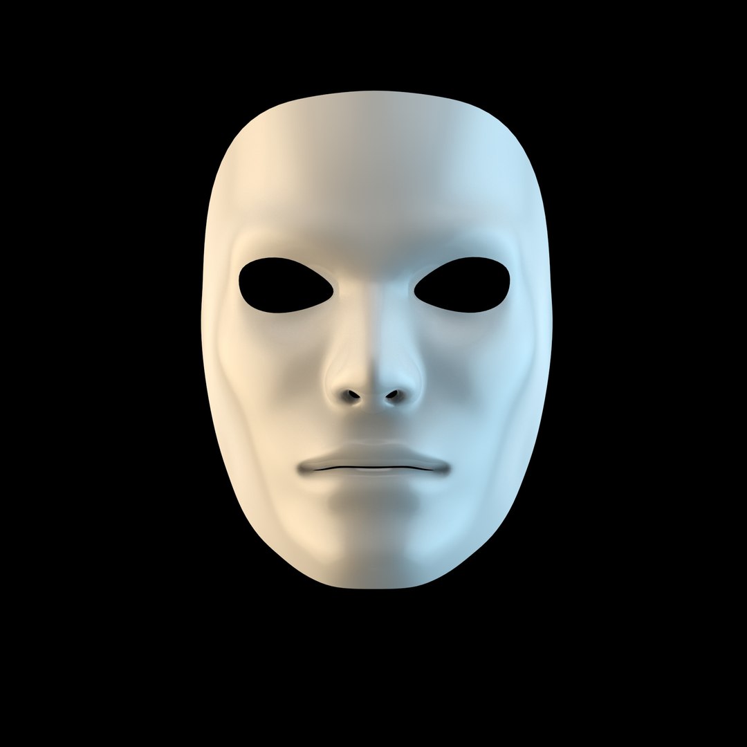 White Masks 3D Model - TurboSquid 1463702