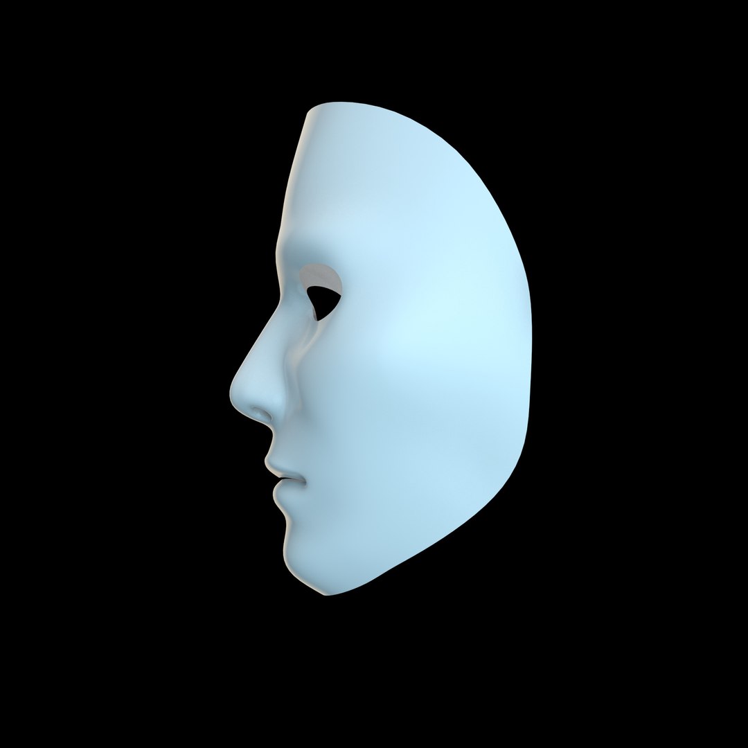 White Masks 3D Model - TurboSquid 1463702