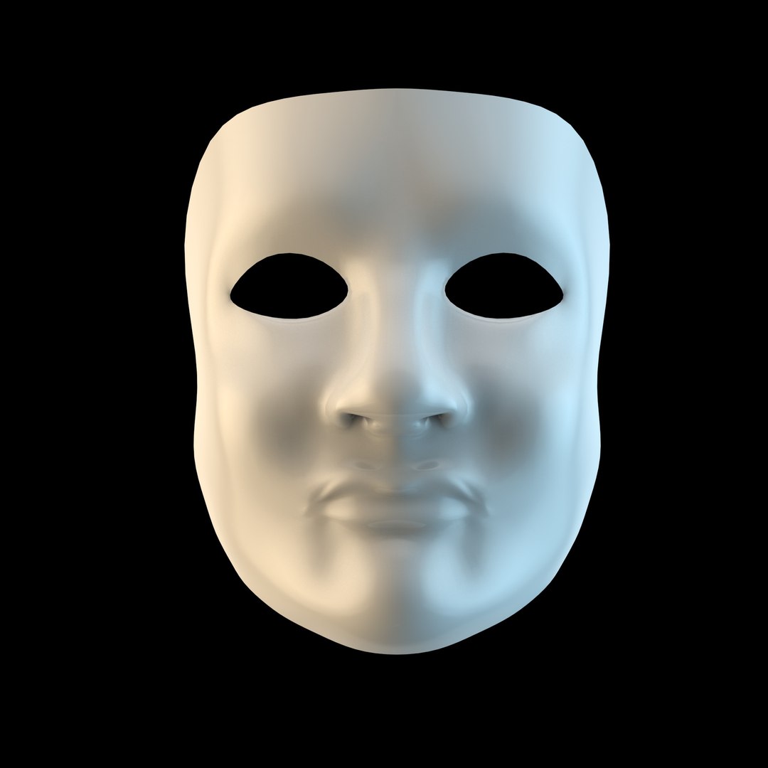 White Masks 3D Model - TurboSquid 1463702
