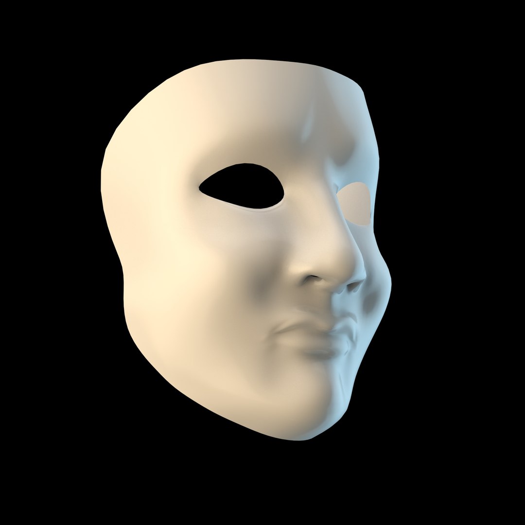 White Masks 3D Model - TurboSquid 1463702