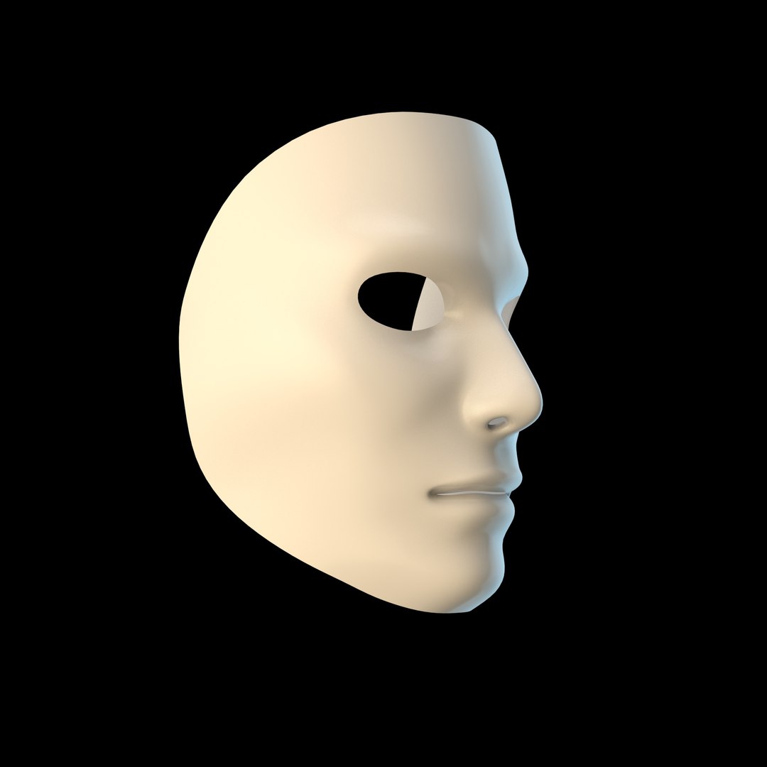 White Masks 3D Model - TurboSquid 1463702