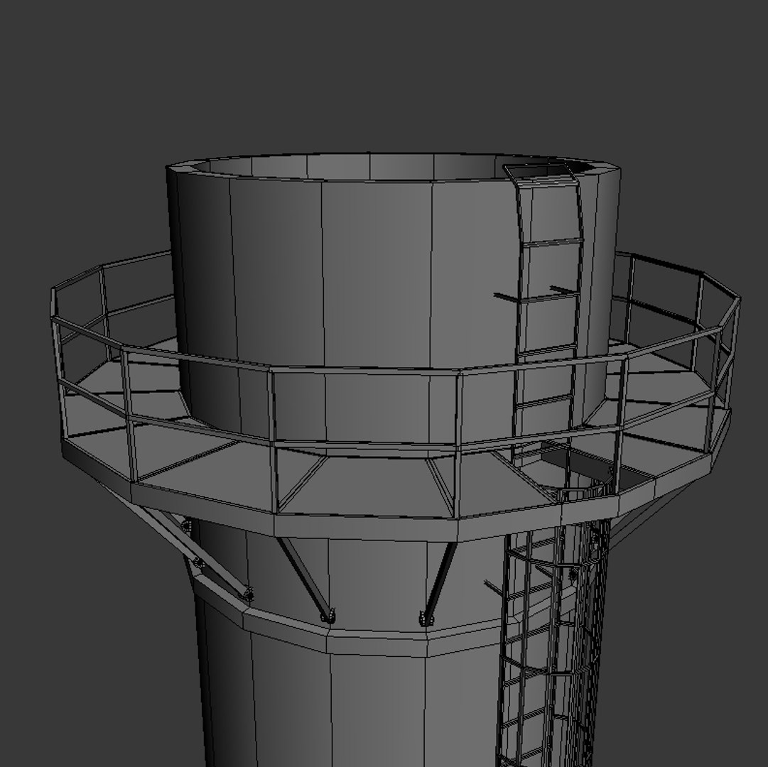 Factory Chimney 3d Max